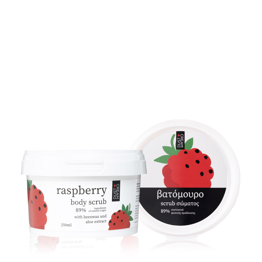 SCRUB ΣΩΜΑΤΟΣ ΜΕ ΑΡΩΜΑ ΒΑΤΟΜΟΥΡΟ 250ML | Dust + Cream