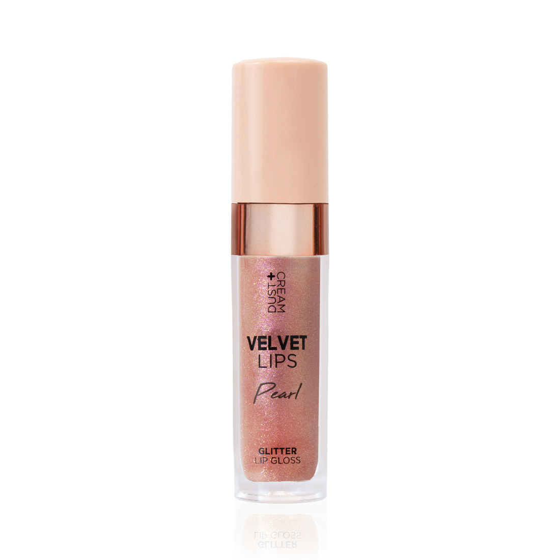 LIP GLOSS VELVET LIPS ΜΕ GLITTER PEARL 5ML | Dust + Cream