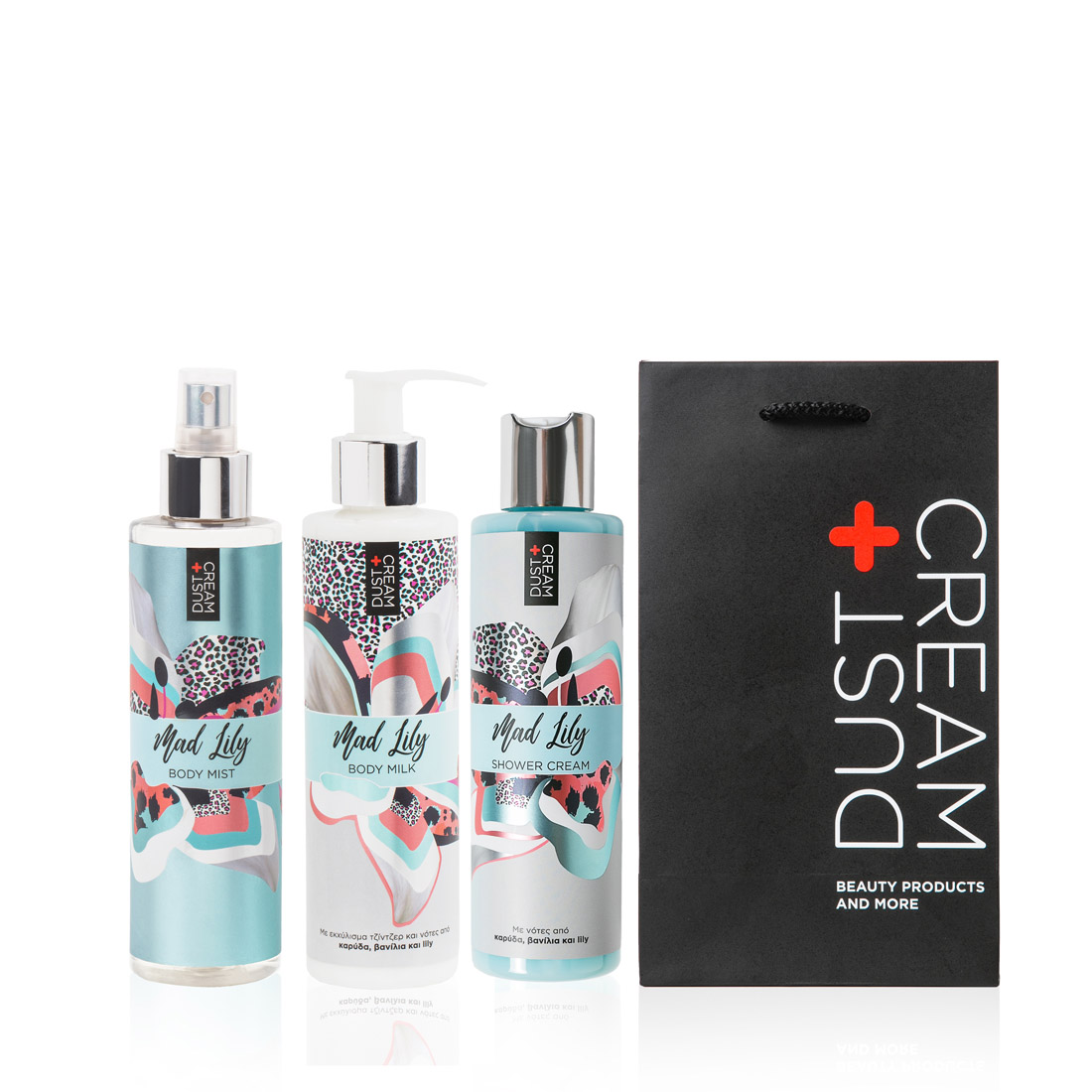 ΣΕΤ ΔΩΡΟΥ MAD LILY ΜΕ ΣΑΚΟΥΛΑ 3ΤΕΜ | Dust + Cream