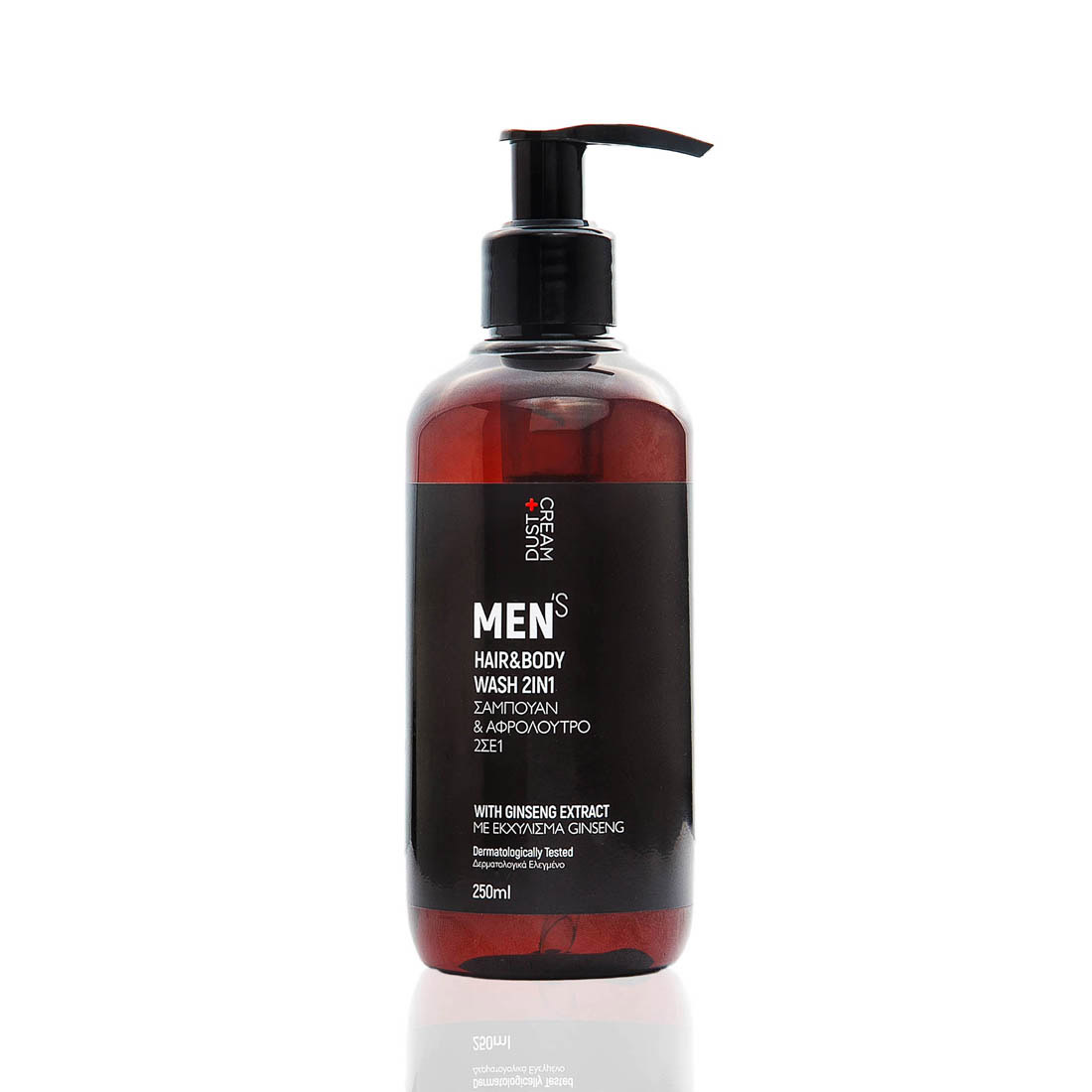 ΣΑΜΠΟΥΑΝ & ΑΦΡΟΛΟΥΤΡΟ 2 ΣΕ 1 ME ΕΚΧΥΛΙΣΜΑ GINSENG 250ml | Dust + Cream